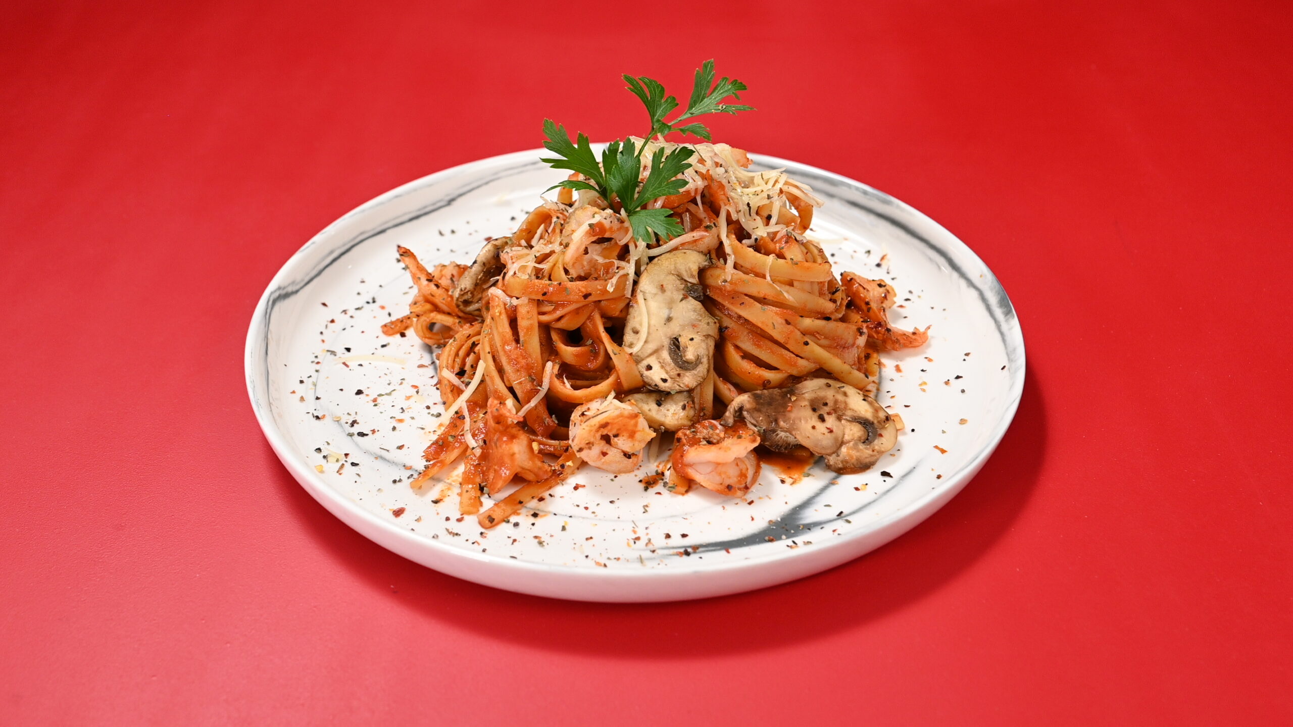 Fetuchini con Camarones – Val Vita